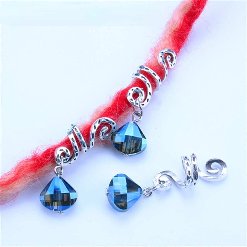 Комплект золотых колец для плетения кос 5 шт 5pcs NO.50