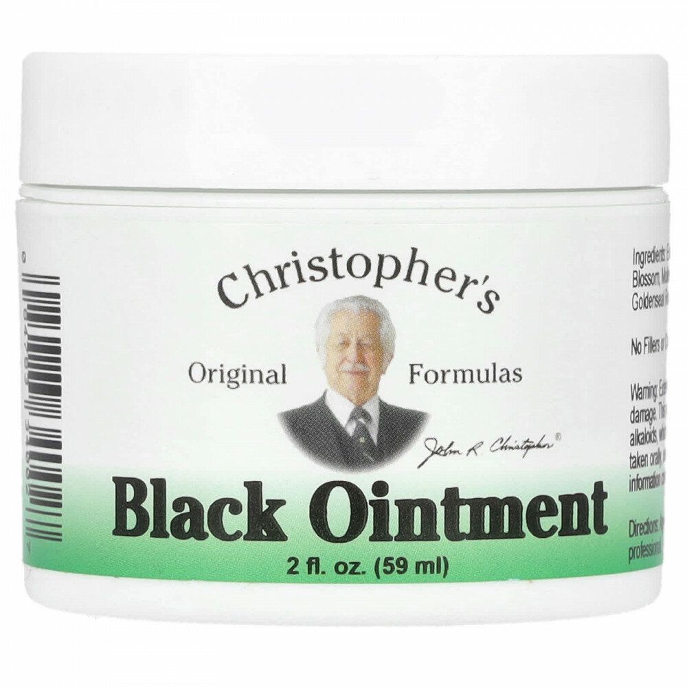 Christopher's Original Formulas, Black Ointment, противовоспалительная, 59 мл (2 жидкие унции)