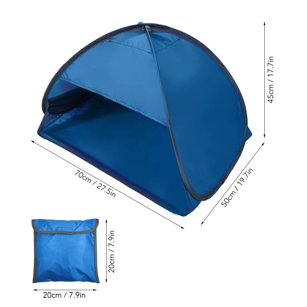 Пляжная палатка M 70x50x45см, защита от солнца и ветра