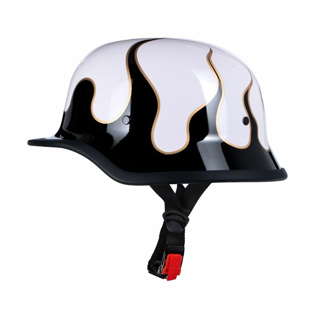 Мотоциклетный ретро-шлем H thunder helmet half helmet-M-белый