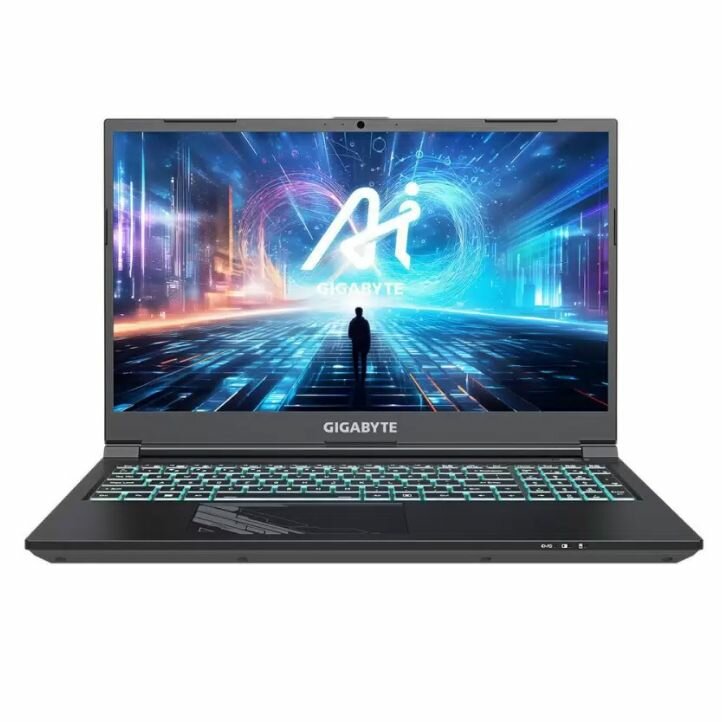 15,6" Ноутбук GIGABYTE G5 MF (MF5-H2KZ354KD) черный - 1920x1080, IPS, Intel Core i7-13620H, ядра: 10 x 2,4 ГГц, 8 ГБ, SSD 1024 ГБ, NVIDIA GeForce RTX 4050 для ноутбуков (6 ГБ), Windows 10 Pro