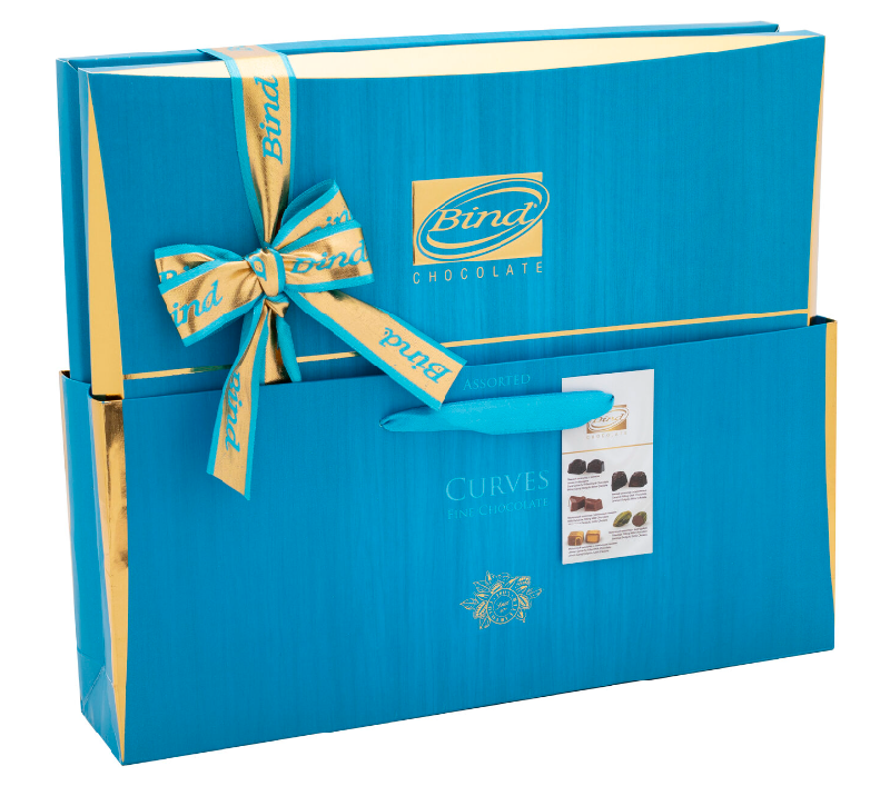 Конфеты BIND Ассорти "Экслюзив" в Синей подарочной упаковке 320г