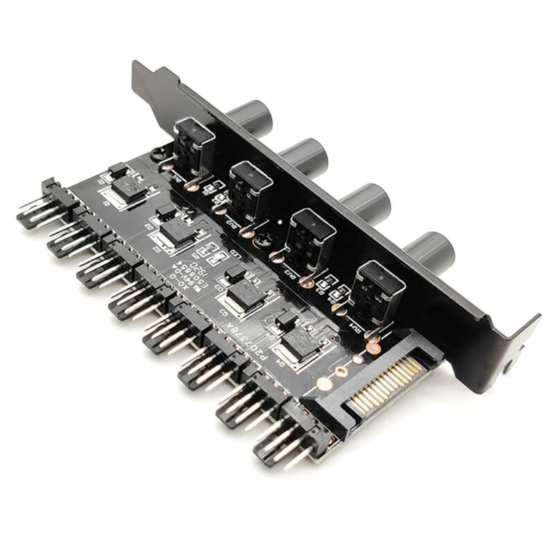 Регулятор вентилятора шасси с PCI-разрядом, 8-позиционный концентратор, контроллер вентилятора-интерфейс SATA