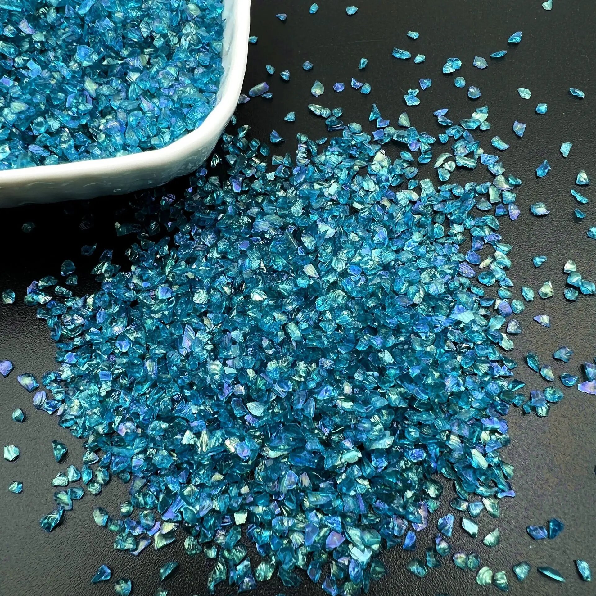 ACTBOBO Разбитое стекло для эпоксидной смолы 2-3 мм 20г Peacock blue