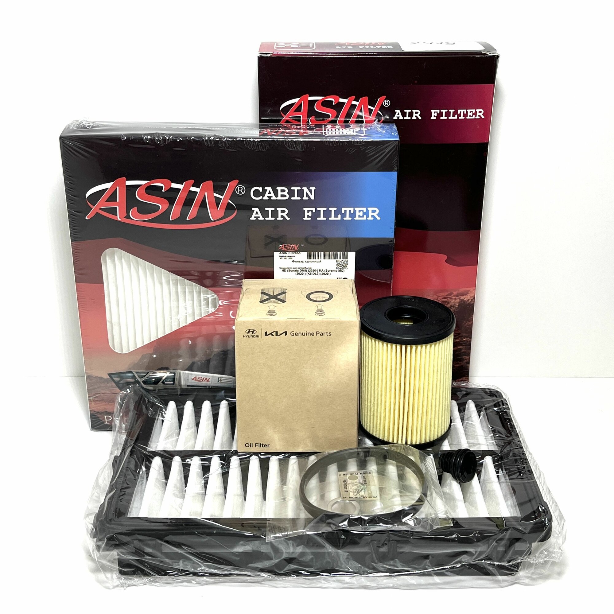 Комплект фильтров Kia K5 III 2019- G4KN (2.5 194 л. с.) Киа К5