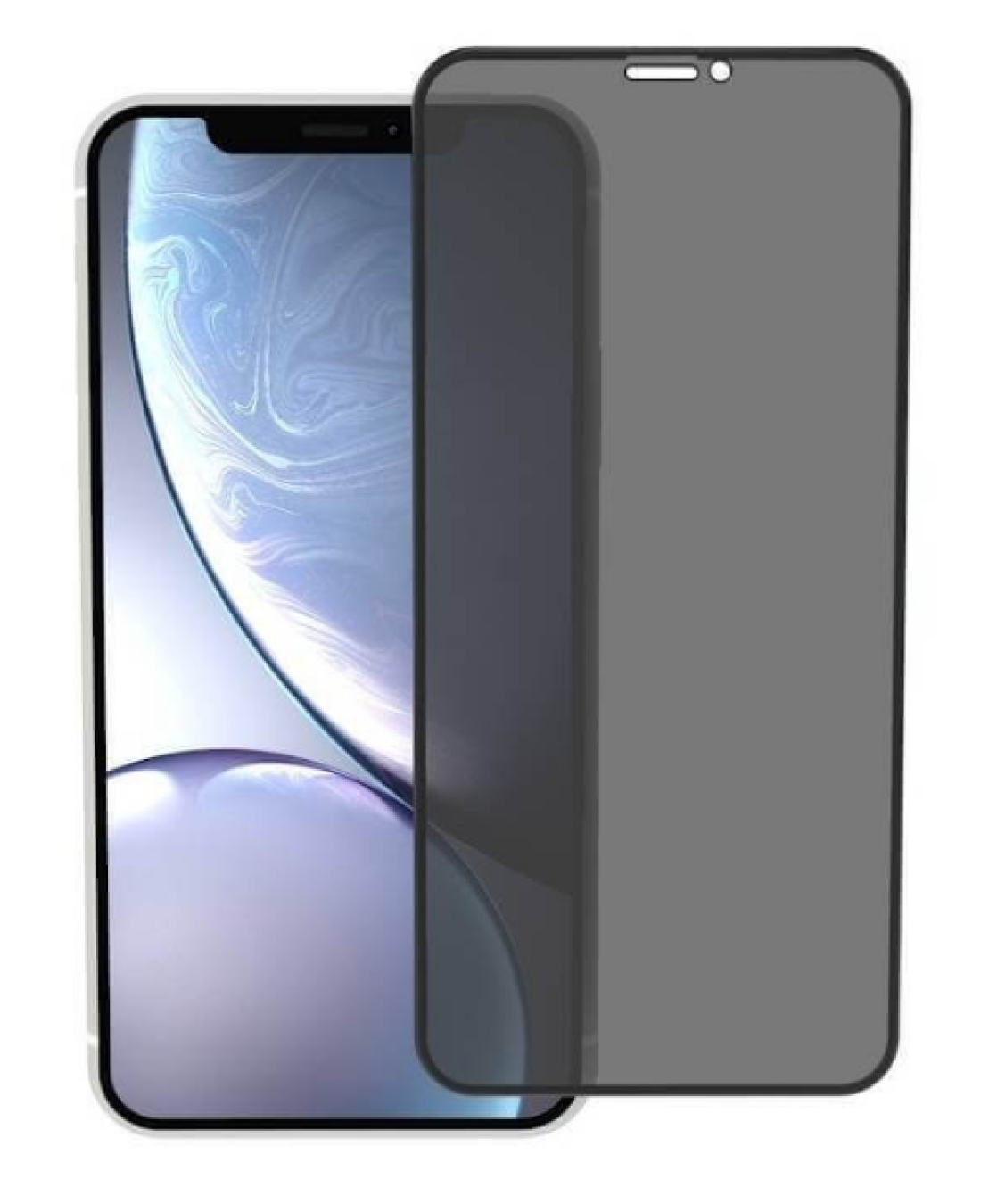 Защитное стекло на iPhone X/XS/11 Pro (5.8), Anti-blue ray матовый, черный, X-CASE
