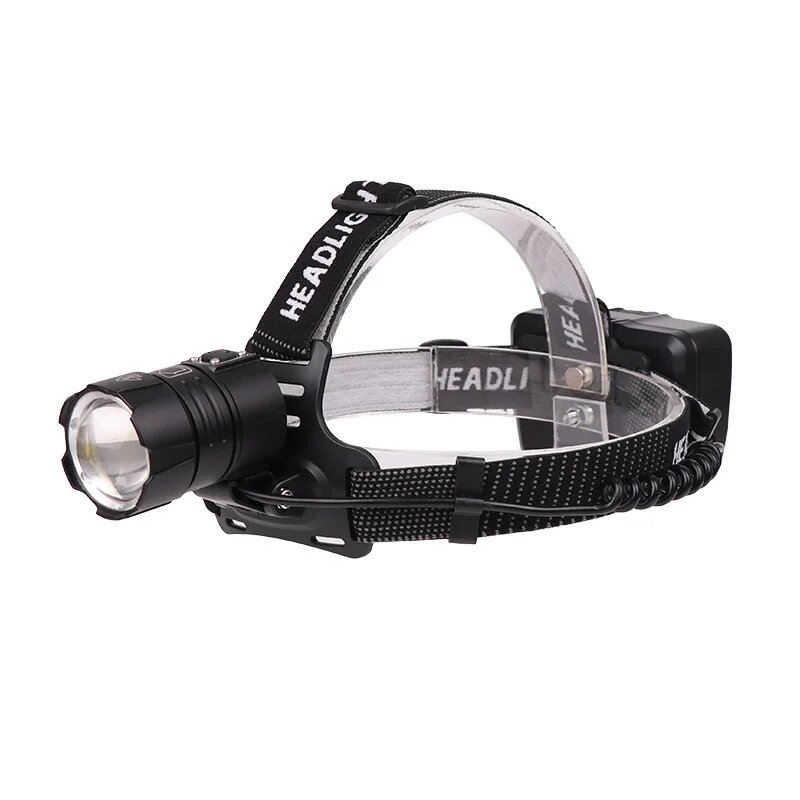 Фонарь налобный аккум. HT-692-P70 Zoom 2акб 18650 Micro USB Огонь