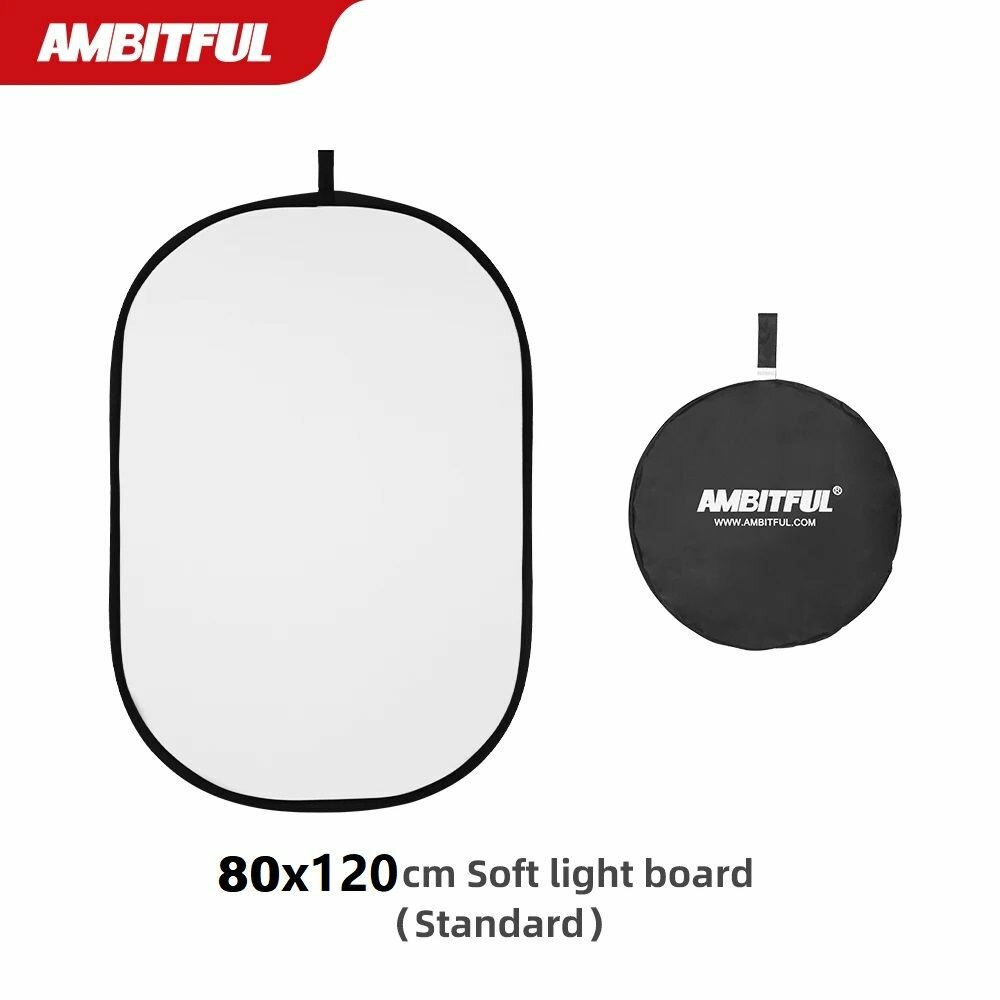 Ambitful 80*120 см мягкий белый круглый с сумкой портативный складной