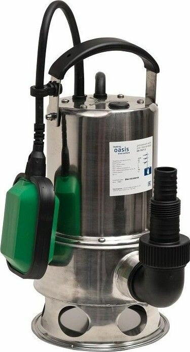 Насос дренажный для сточных вод Oasis DN 175/7 (550 Вт, 175 л/мин, напор 7 м, корпус нерж.)
