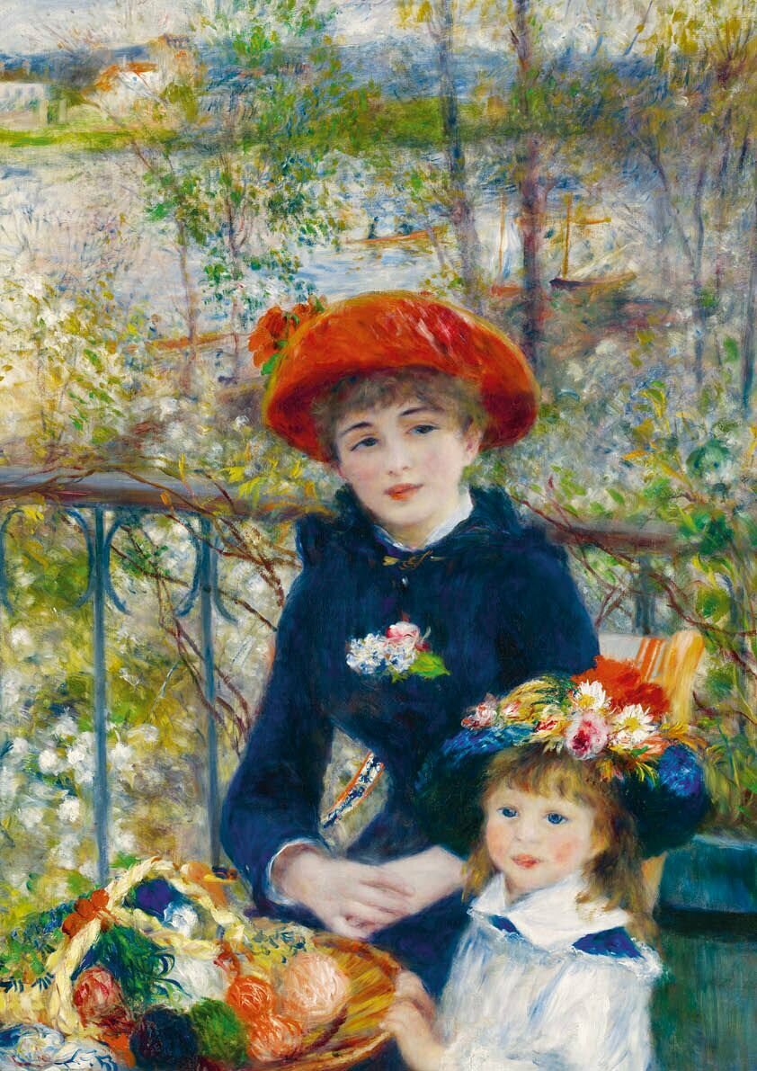 Постер. Пьер Огюст Ренуар. Две сестры (На террасе). Формат А3.