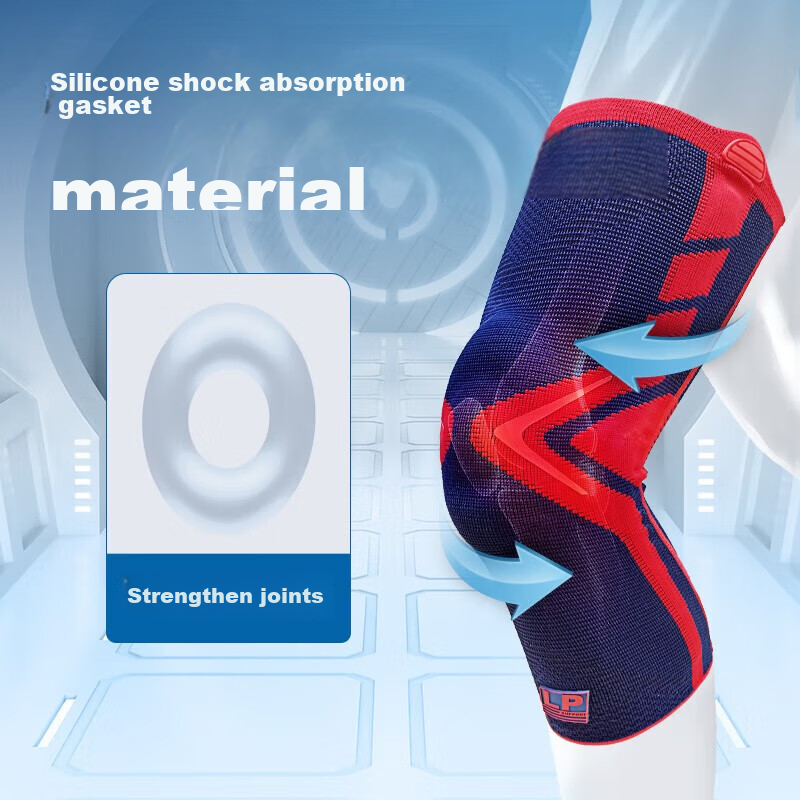 LP Sports Knee Brace with Spring Support for Basketball, Running, Badminton, Lightweight, Breathable, Meniscus And Ligament Injury Protection
