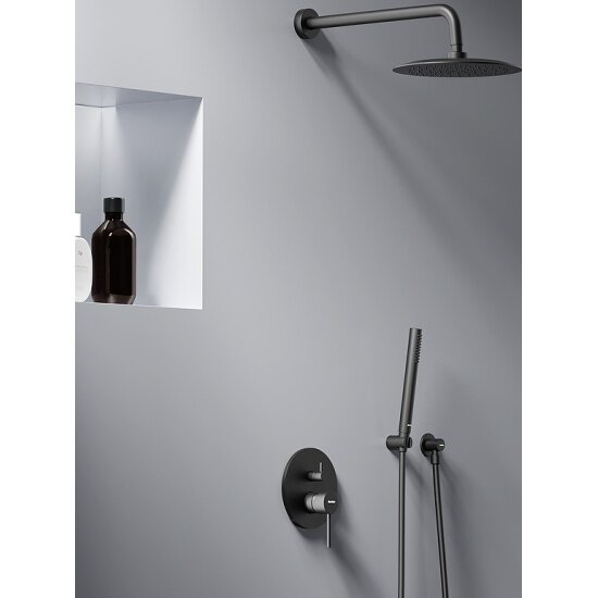 Душевой комплект Damixa Scandinavian Pure, черный (936520300)