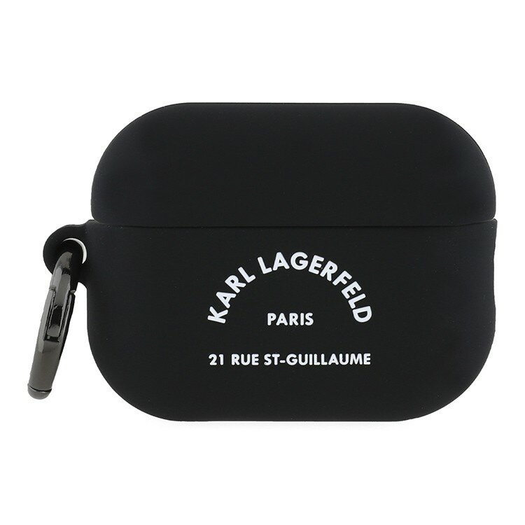 Karl Lagerfeld силиконовый чехол для Airpods Pro 2, RSG logo черный