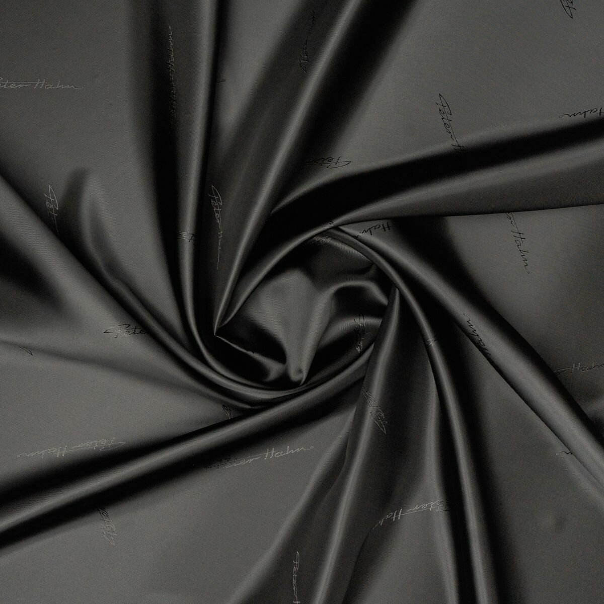 Подкладочная ткань жаккардовая ткань черная антрацит, 1,4х2м