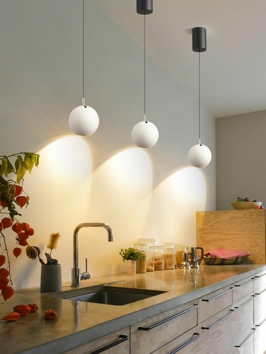 Люстра потолочная светодиодная, Прикосновение/можно поднимать и опускать