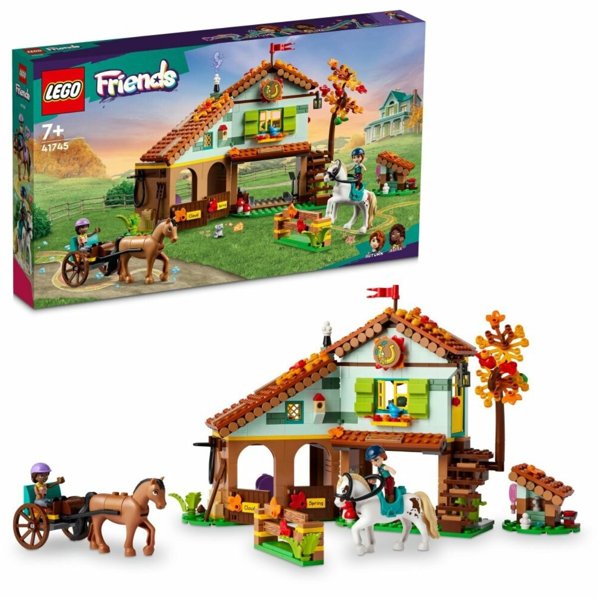 41745 Пластиковый Конструктор Lego Friends 41745 Autumn's Horse Stable Осенняя конюшня