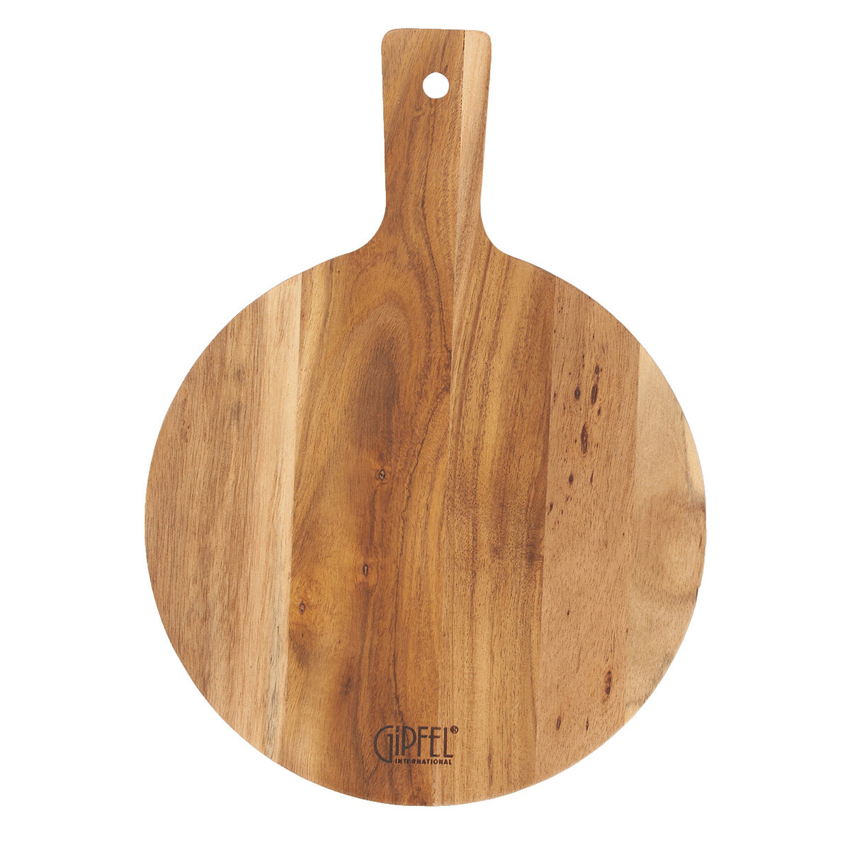 Разделочная доска Gipfel "Palermo" 52579, дерево акация, округлая, с подвесом