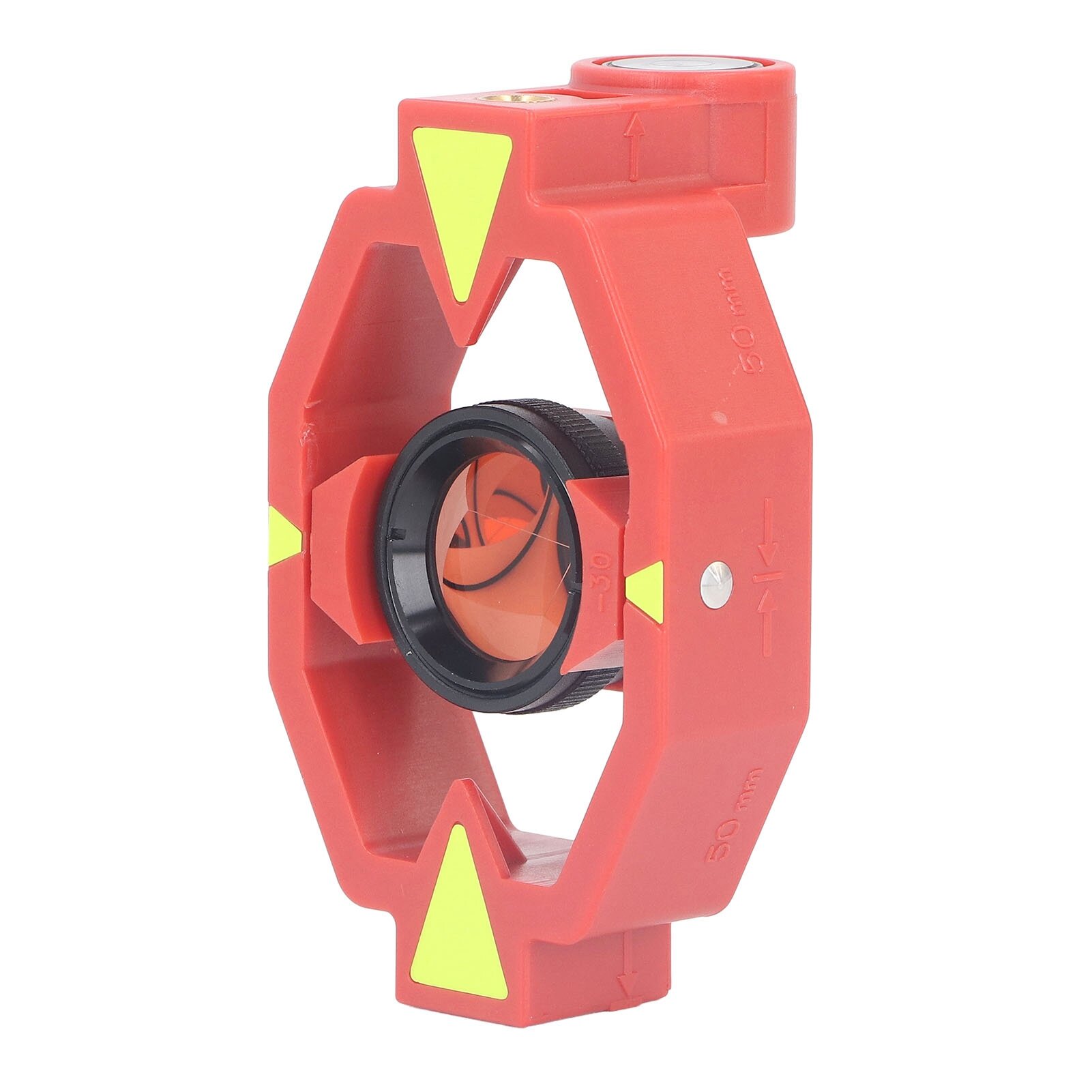 Мини-призма для тахеометра Leica, константа смещения -30 мм, диаметр 25,4 мм, цвет красный и желтый, материал стекло K9 и ABS, комплект: 1 призма, 1 крышка, 1 сумка для хранения