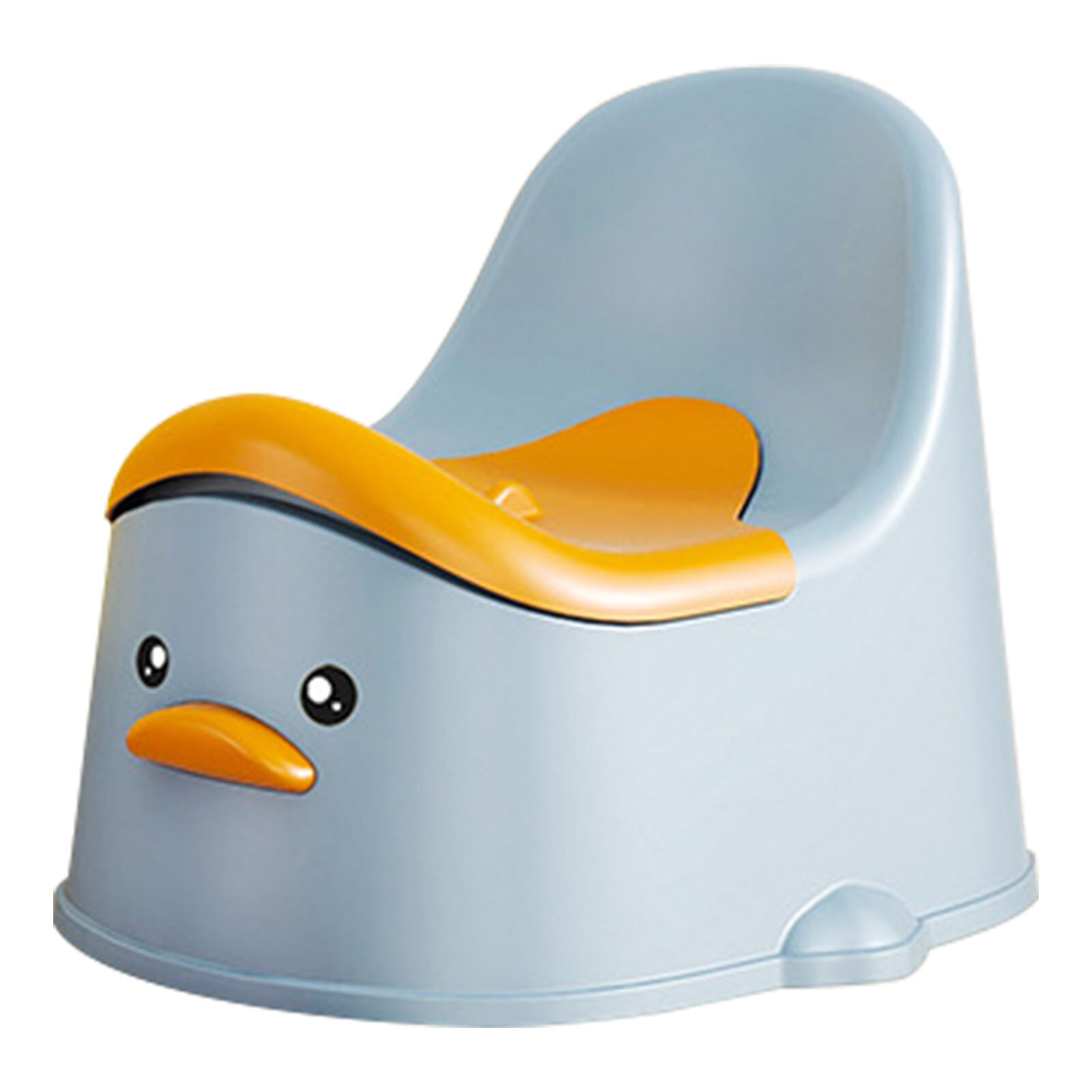 Детский горшок-туалет для приучения к горшку, симпатичная форма, закругленные края предотвращают скольжение, удобный детский горшок-туалет для малыша, синий.