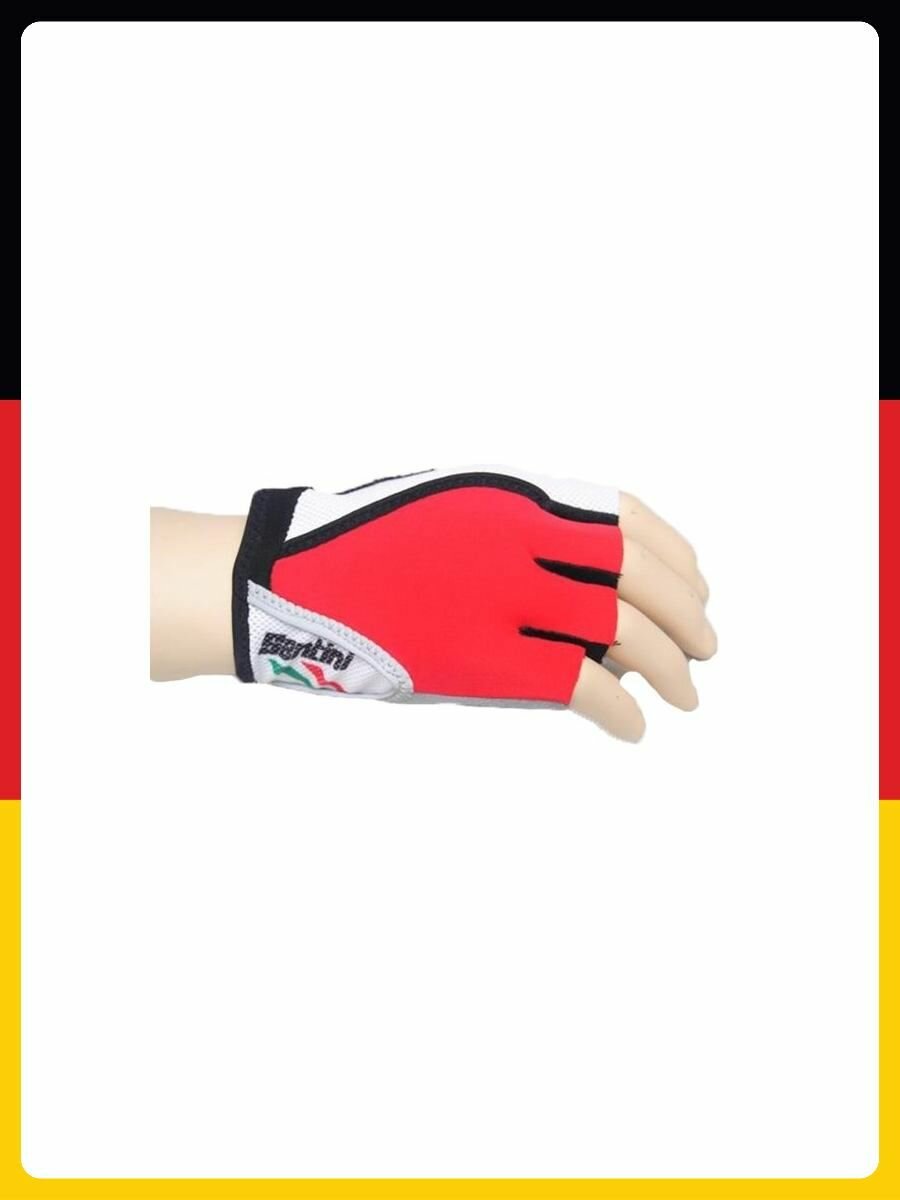 Короткие велоперчатки Santini Gel 2XL