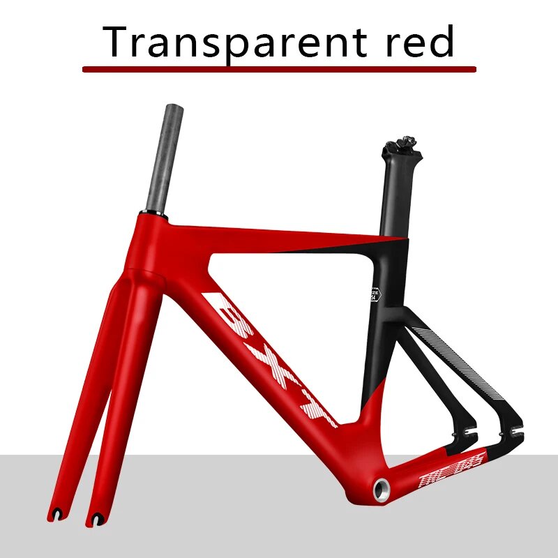 BXT 700C карбоновая рама для трекинга Красный, 51cm Gloss, Transparent Red
