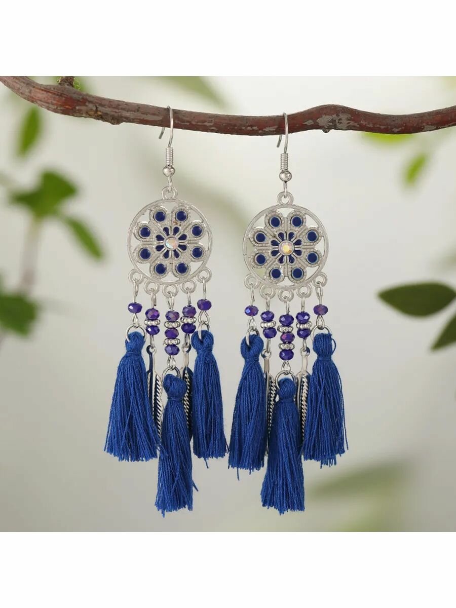 Серьги, искусственный камень