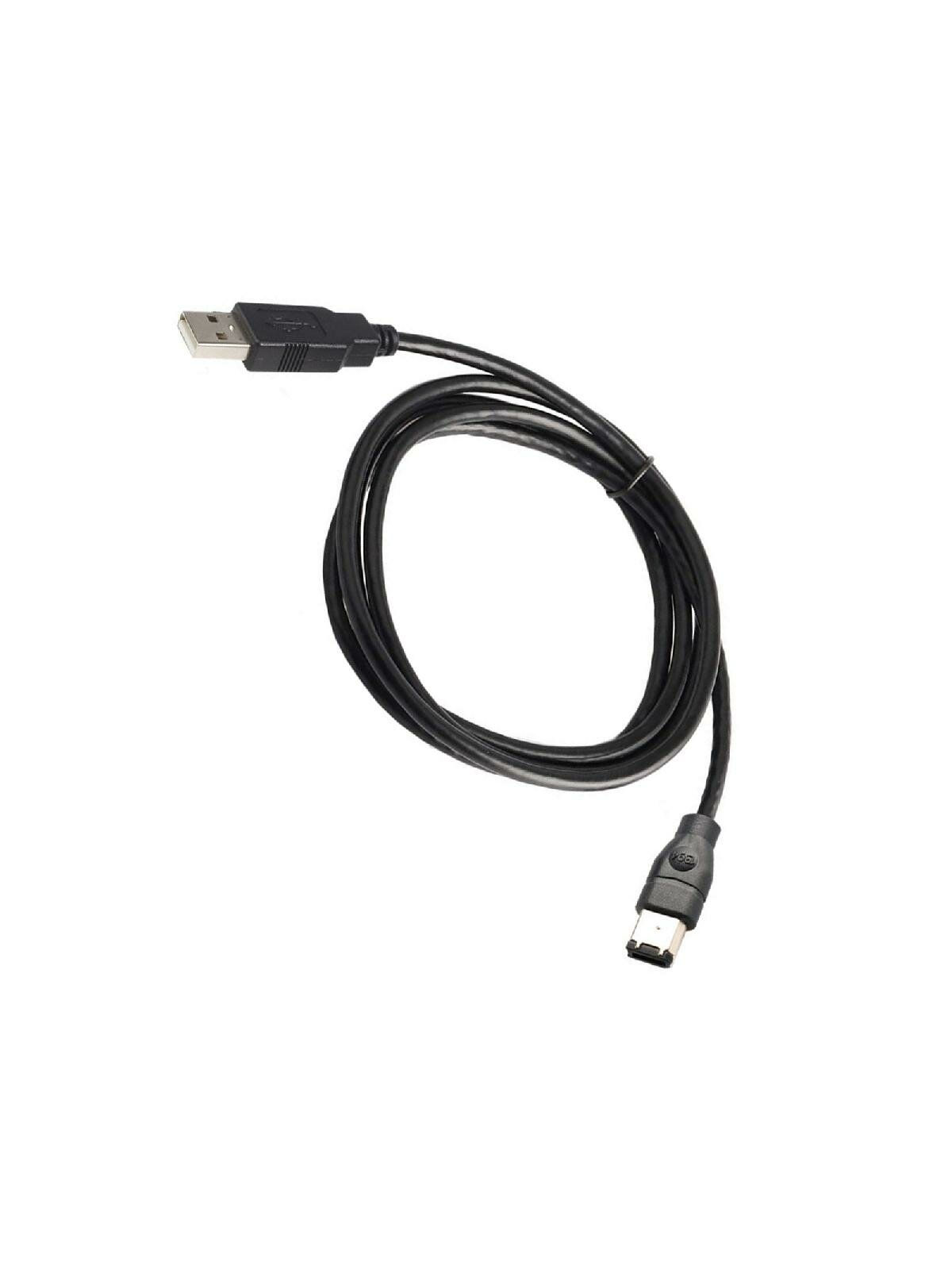 Firewire IEEE 1394 6 Pin Male to USB 2.0 A Male Adaptor Convertor Cable Cord 1.8m/3/4.5m for Connecting Sound Cards