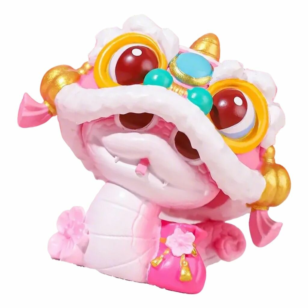 Декоративные статуэтки, Милое изделие-талисман Змеи - розовая змея удачи