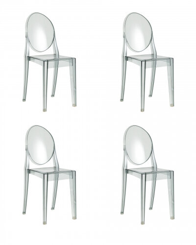 Стул Stool Group Victoria Ghost New, серый (4 шт/уп)