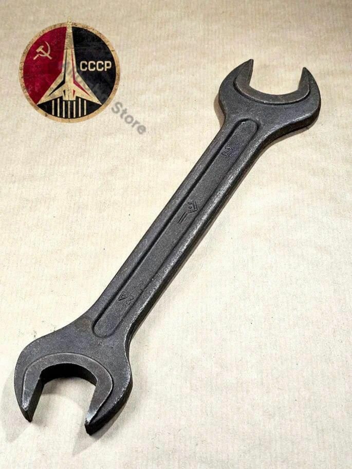 Ключ гаечный 24х27 рожковый КГД хром ванадиевая сталь СССР ГОСТ 2839-80