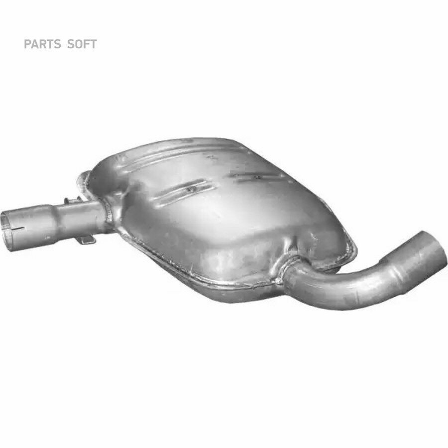 Глушитель средн часть SEAT TOLEDO 1.8GT16V 0591-1091 VW GOLF II 1.8GT 16V 86-91 от официального дистрибьютора, POLMOSTROW, артикул 3078