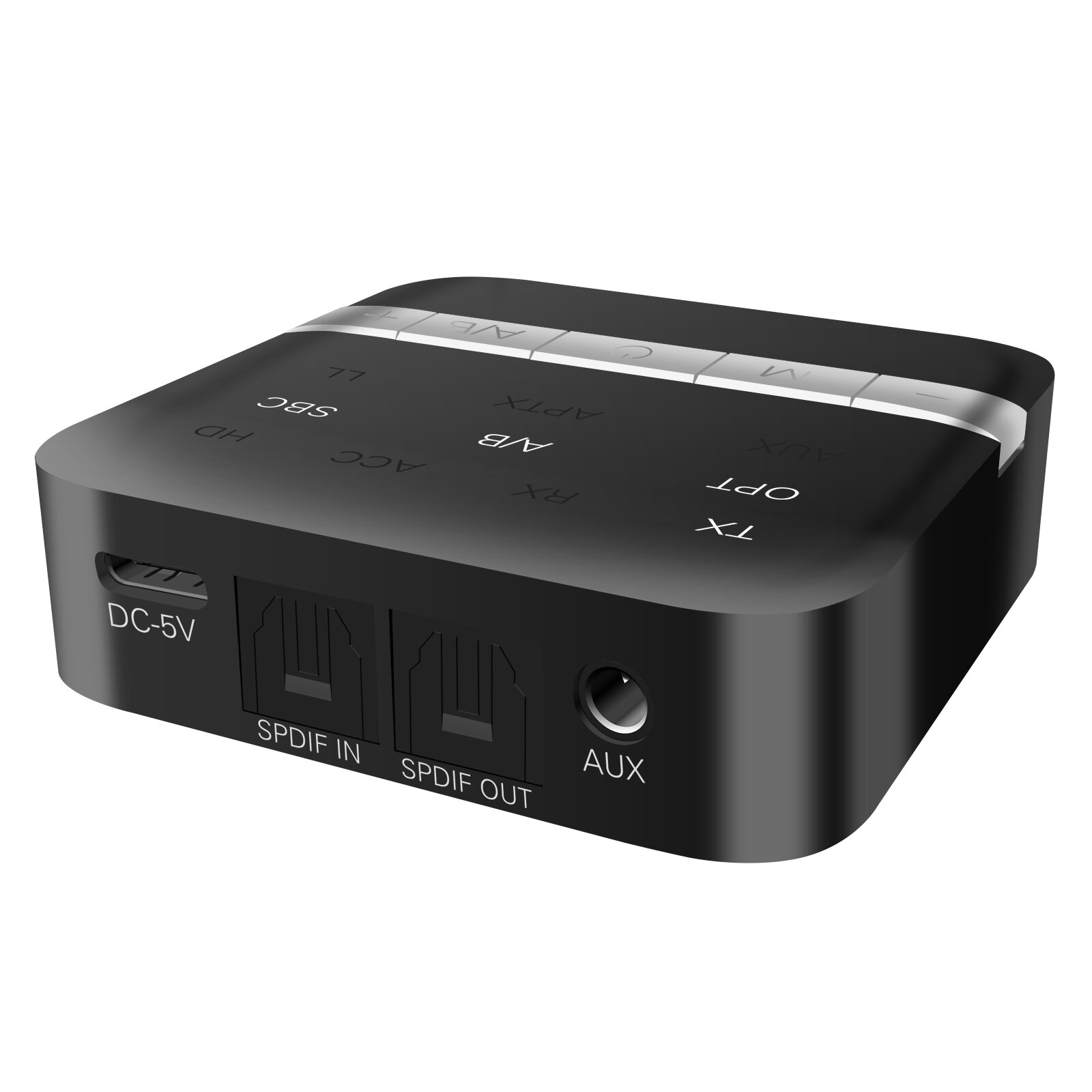 TX200 Bluetooth 5.0 Трансмиттер и Приемник CSR8675 AptX HD LL Low Latency с Оптическим SPDIF и AUX 3.5mm APP Control для TV PC MP3 MP4 Автомобиля Домашней Аудиосистемы Черный