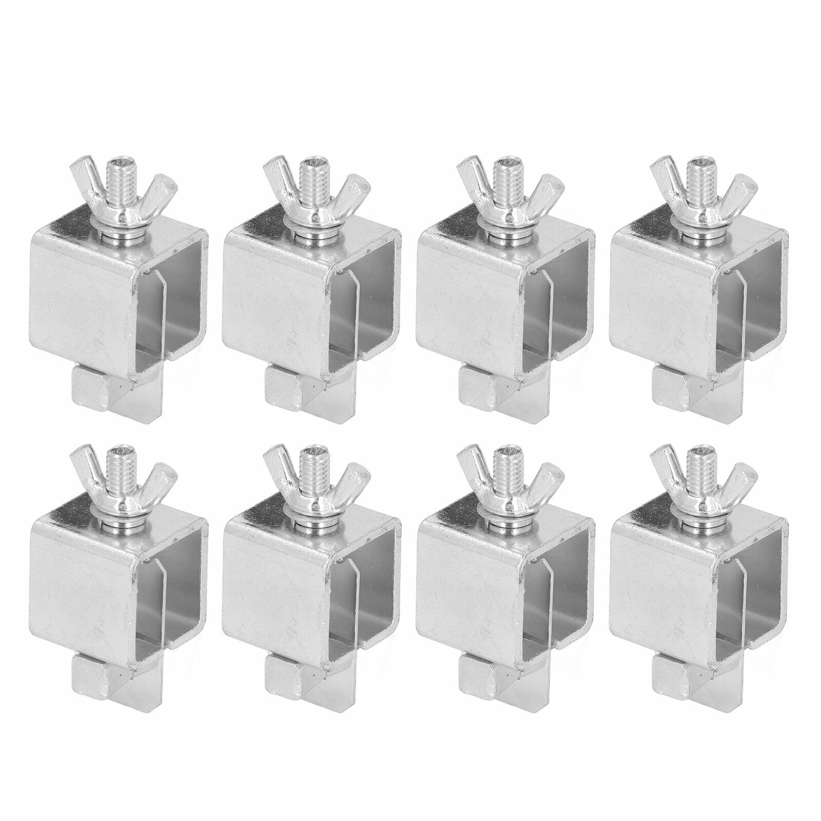 8Pcs Silver Color Butt Welding Clamp Aluminum Alloy Auto Body Panel Butterflies Kit