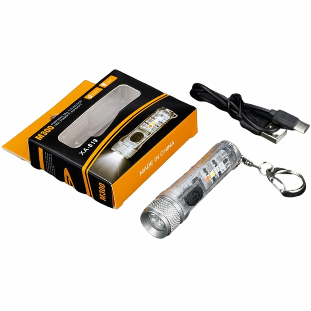 Брелок-фонарик, уличный портативный перезаряжаемый яркий фонарик, легкий мини-карманный фонарик