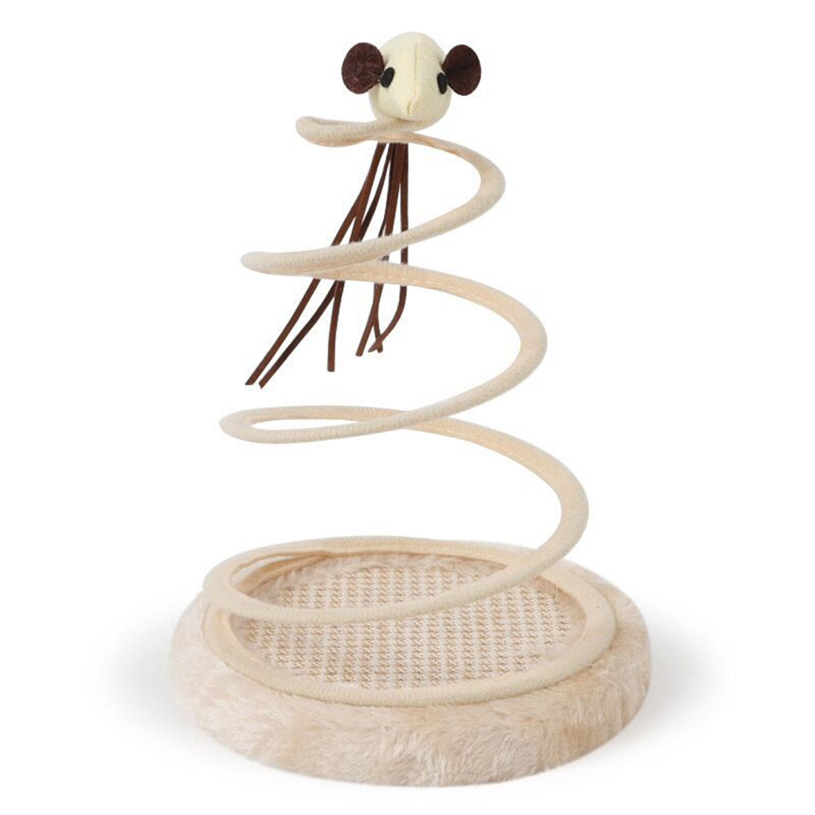 Игрушка для кошек пружинная пластина спираль проволокна мешковая мяч самоигрушка доска для скрипки пятно оптом Spring Pan- Мышки