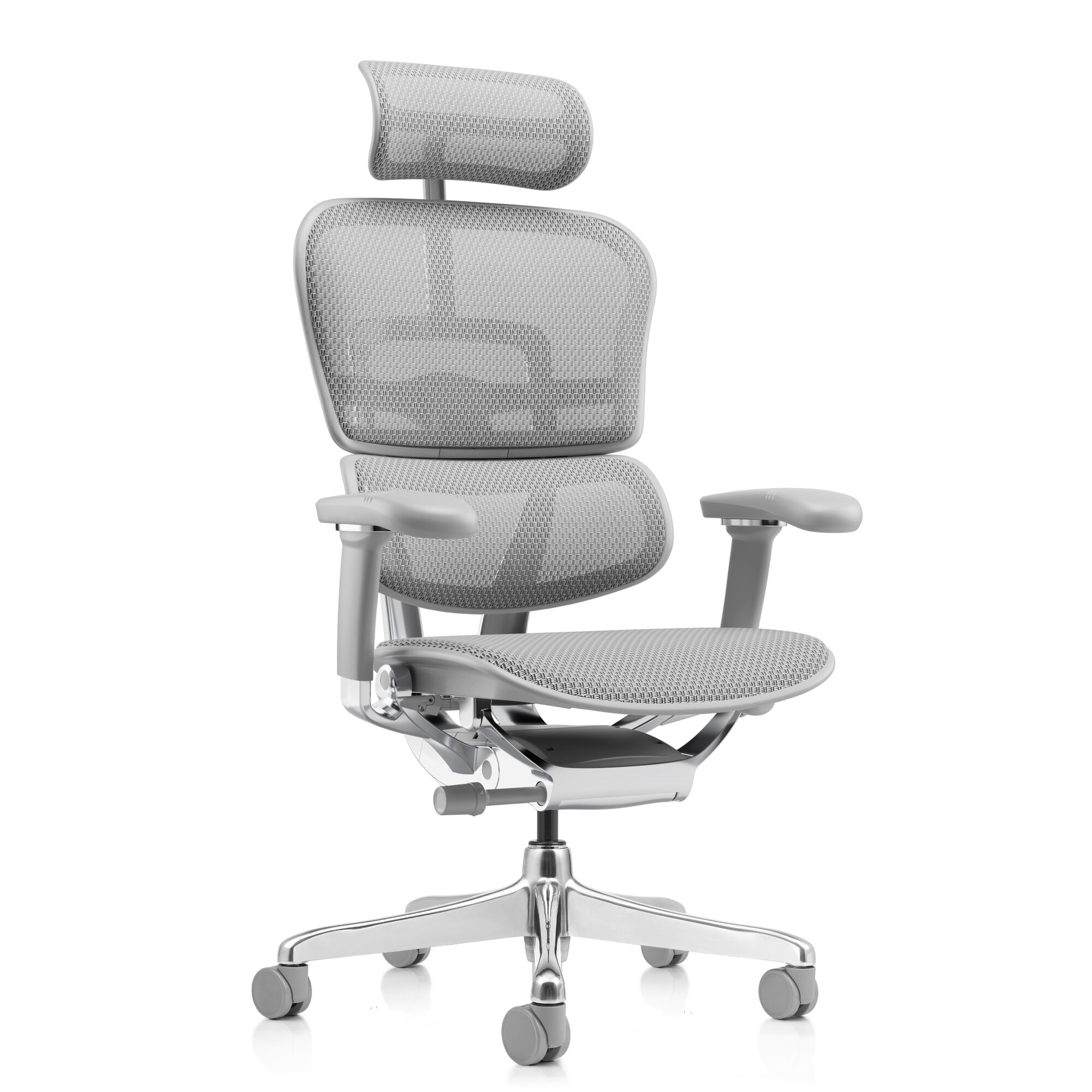 Кресло FALTO Ergohuman 2 ST Elite (натяжение сетки, SmartWork, наклон вперед, сетка, серый)