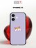 Черный матовый чехол на Apple iPhone 17 / Айфон 17 с принтом Веселый котик