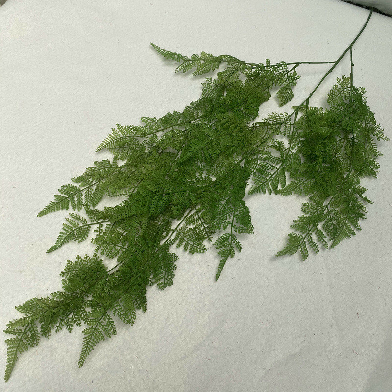 Смоделированное зеленое растение мягкая резиновая лиана настенное украшение для интерьера