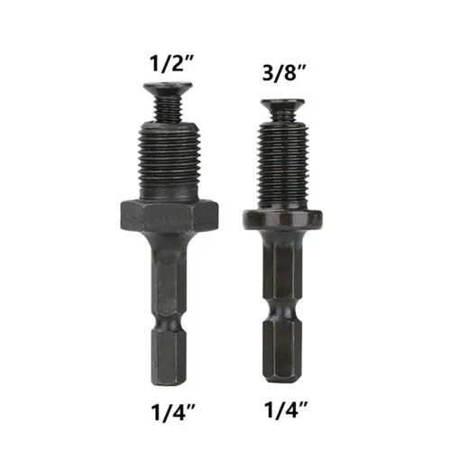 Аксессуар Для Сверлильного Долота Адаптер Для Сверлильного Патрона С Шестигранным Хвостовиком Для Наружной Резьбы 1/2 3/8 дюйма