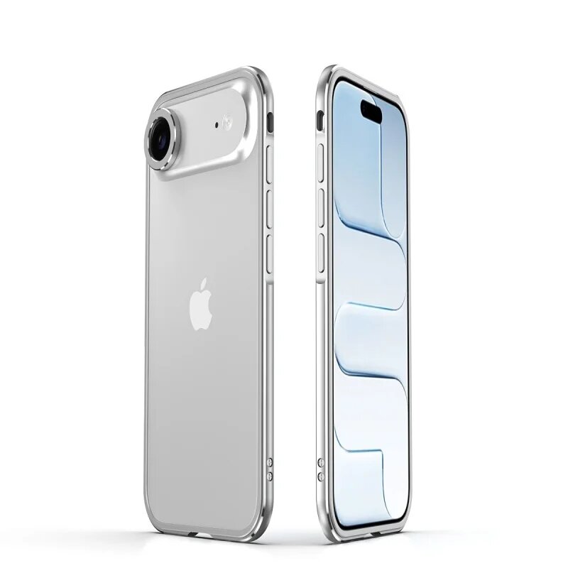 Для apple iPhone Air ультратонкий алюминиевый металлический бампер рамка чехол для iPhone Air чехол защитная крышка объектива silver