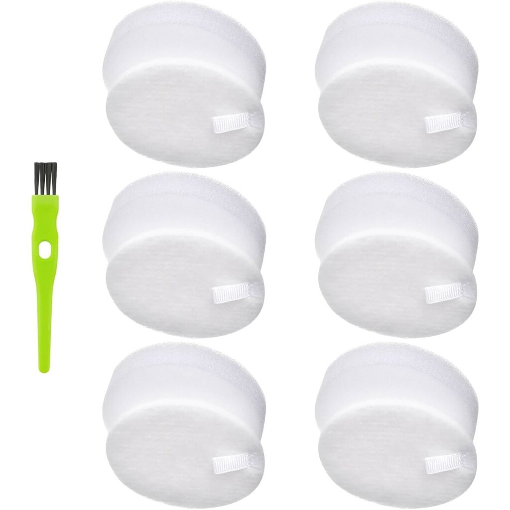 6 шт. губчатый фильтр, простая установка, губчатый вакуумный фильтр, влажная и сухая часть пылесоса