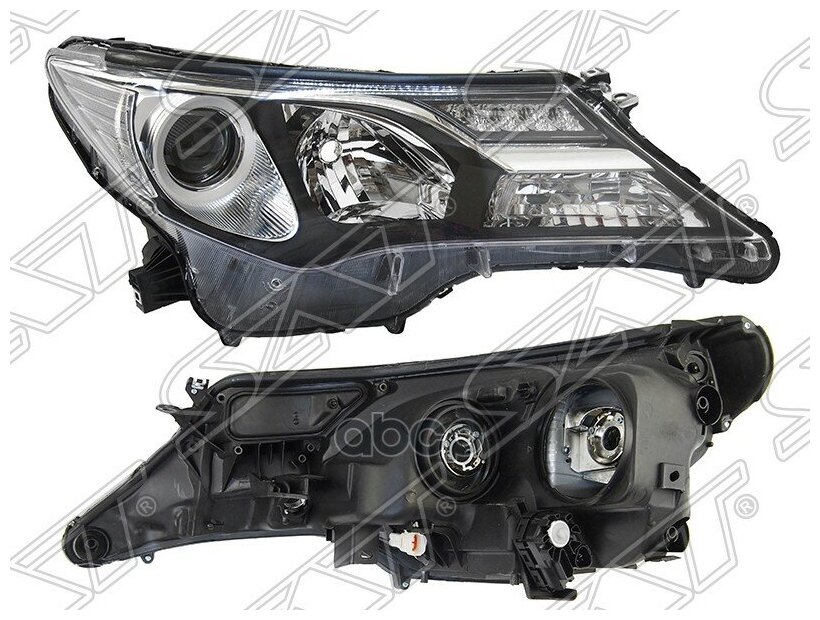 Фара Toyota RAV4 (XA40) 12-15 (Справа/ Галоген/ ДХО/ С электрокорректором) Sat арт. ST21211W1RLDEM2