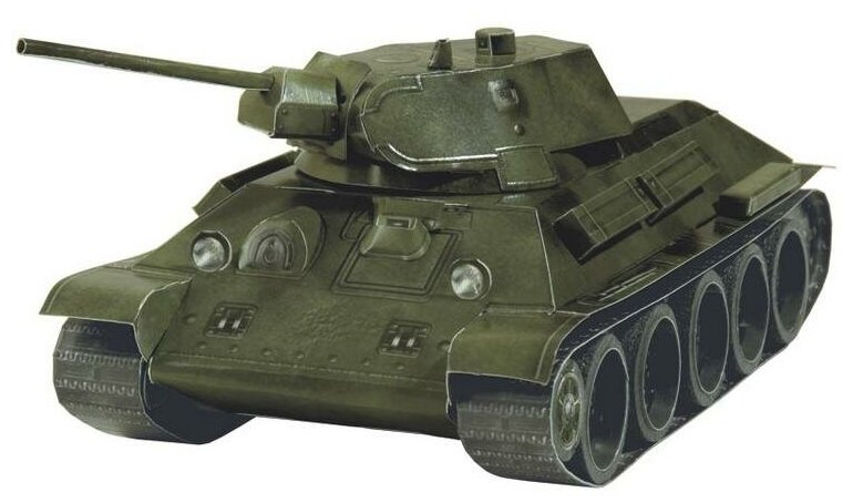 Сборная модель из картона "Танк Т-34" образца 1941 года — купить в ...