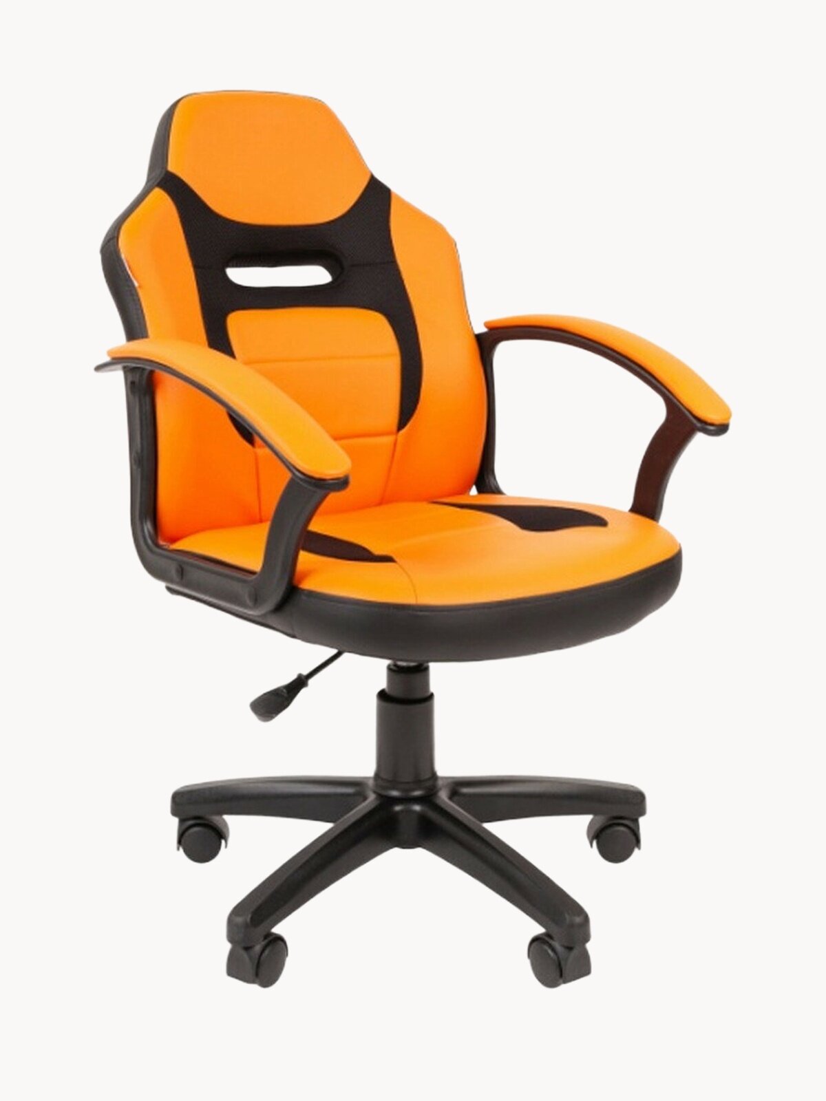 Кресло детское Chairman Kids 110 Россия экопремиум черный/оранжевый