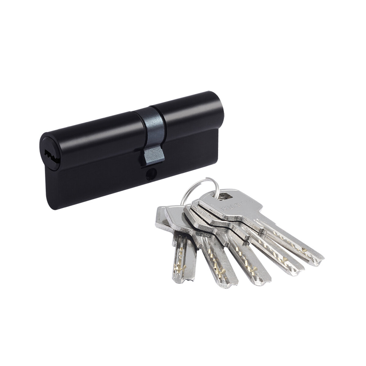 Цилиндровый механизм Нора-М STD AL ЛП-80 (45-35), ключ/ключ, черный
