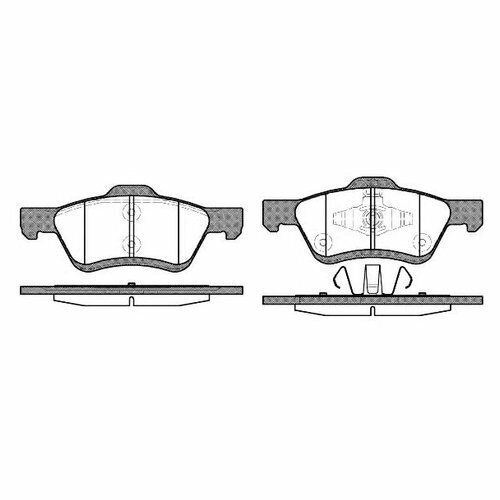 Комплект передних тормозных колодок Remsa 112400 для Ford Maverick; Mazda Tribute; Saab 9-7X