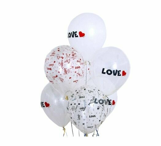 Шары Love / Шарики гелиевые 10шт