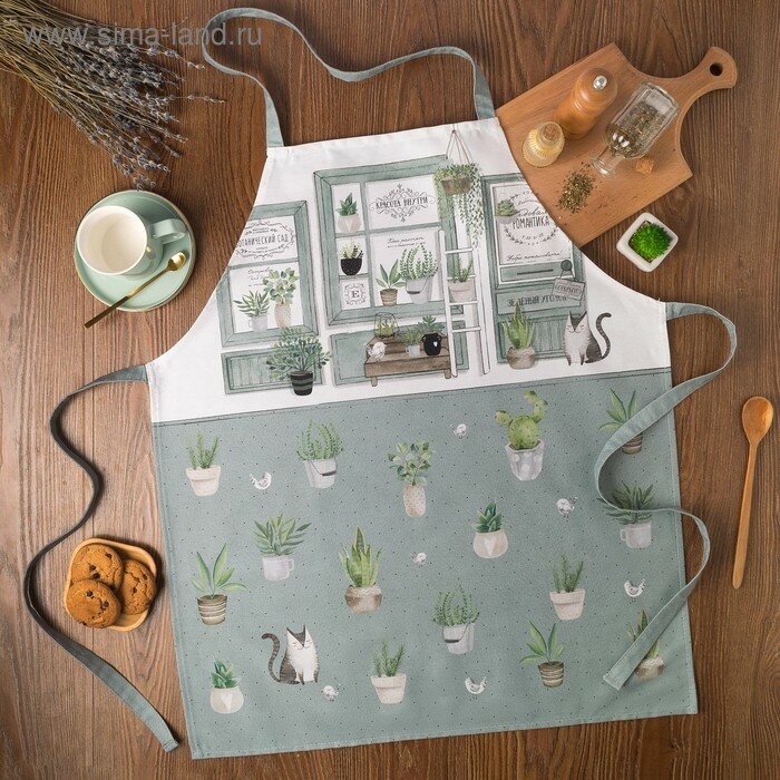 Фартук Этель «Романтика» 70×60 см, 100% хлопок, саржа 190 г/м²