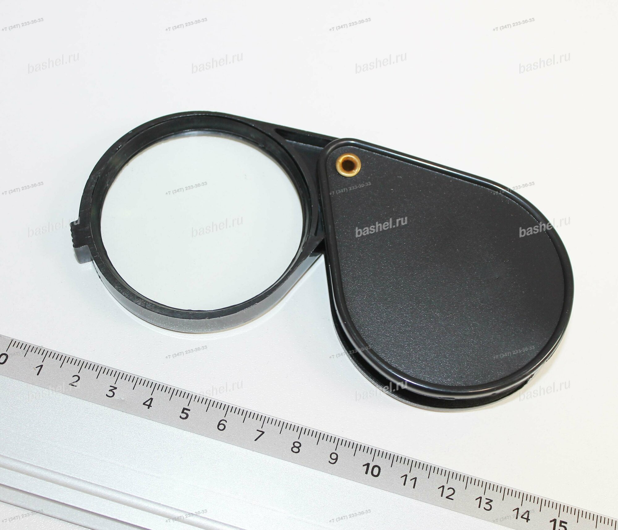 Лупа STAYER карманная складная, 6 кратное увеличение, д.60 мм