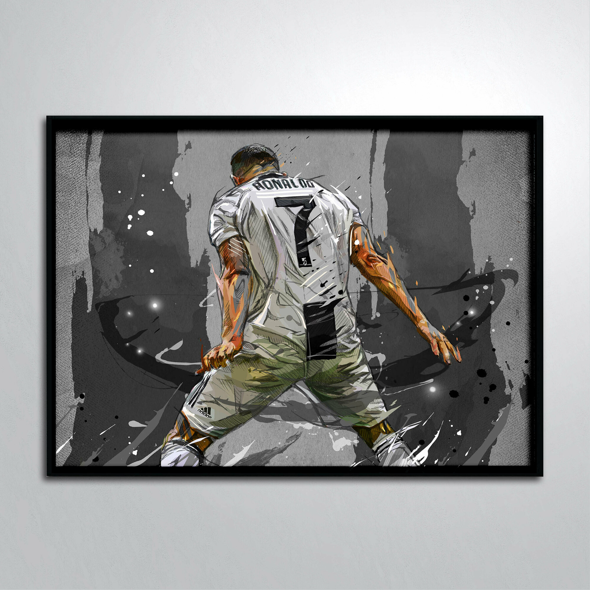 Постер без рамы/Картина на стену/Криштиану Роналду Футбол Манчестер Юнайтед Cristiano Ronaldo